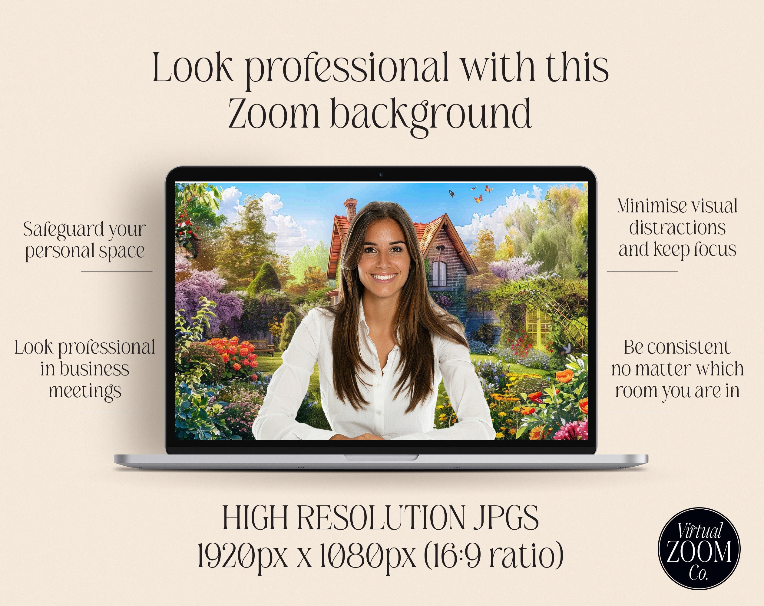 Zoom Background Spring Cottage Garden Zoom Flowers Zoom Photo Nature ...