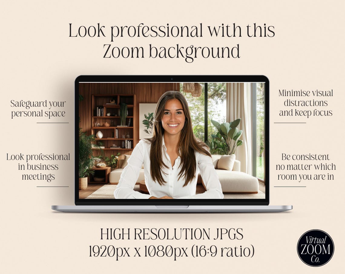 Zoom Background Wall Art Family Room Professional Zoom Background Home ...