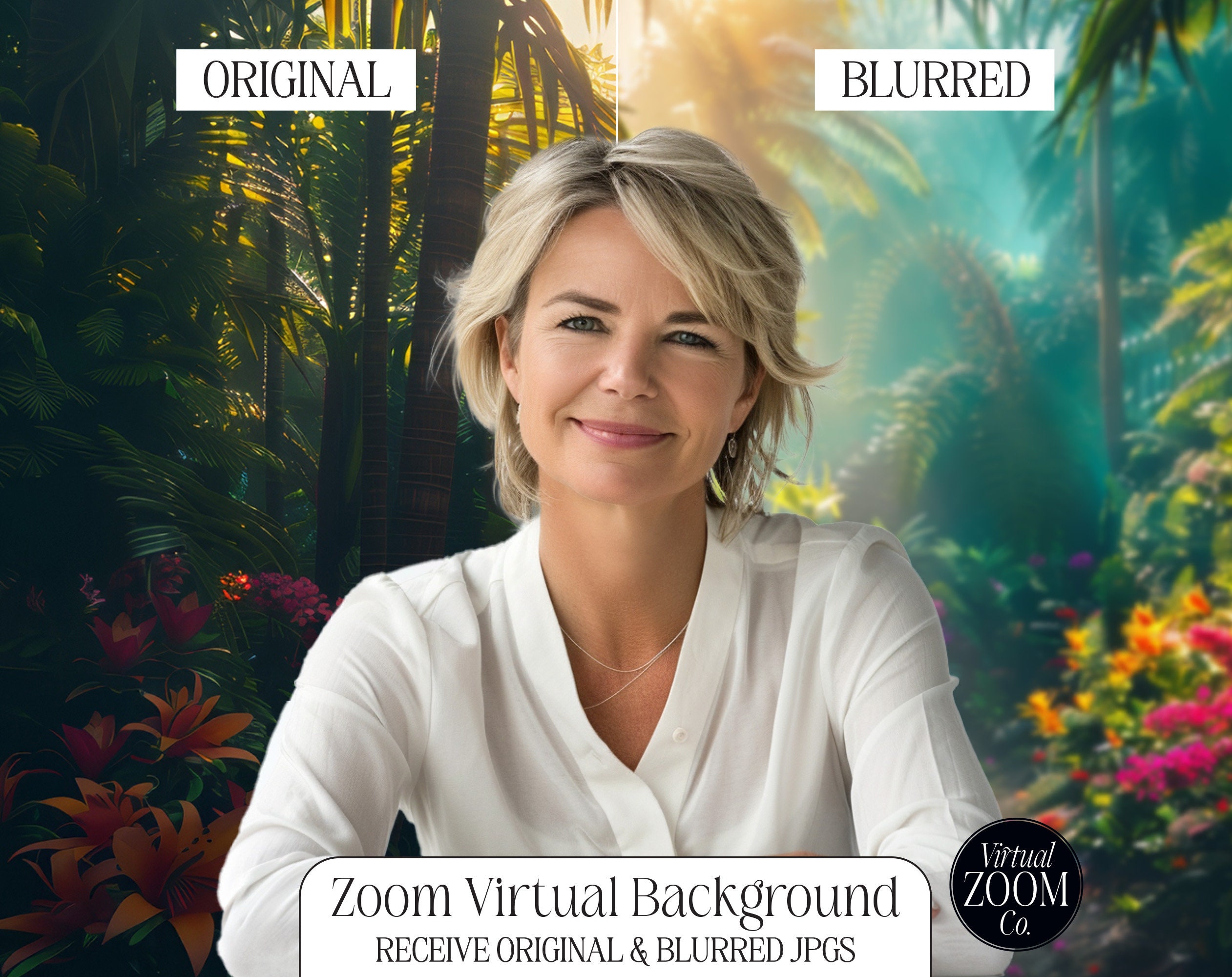 Zoom Background Nature Zoom Office Background Tropical Plants Zoom ...