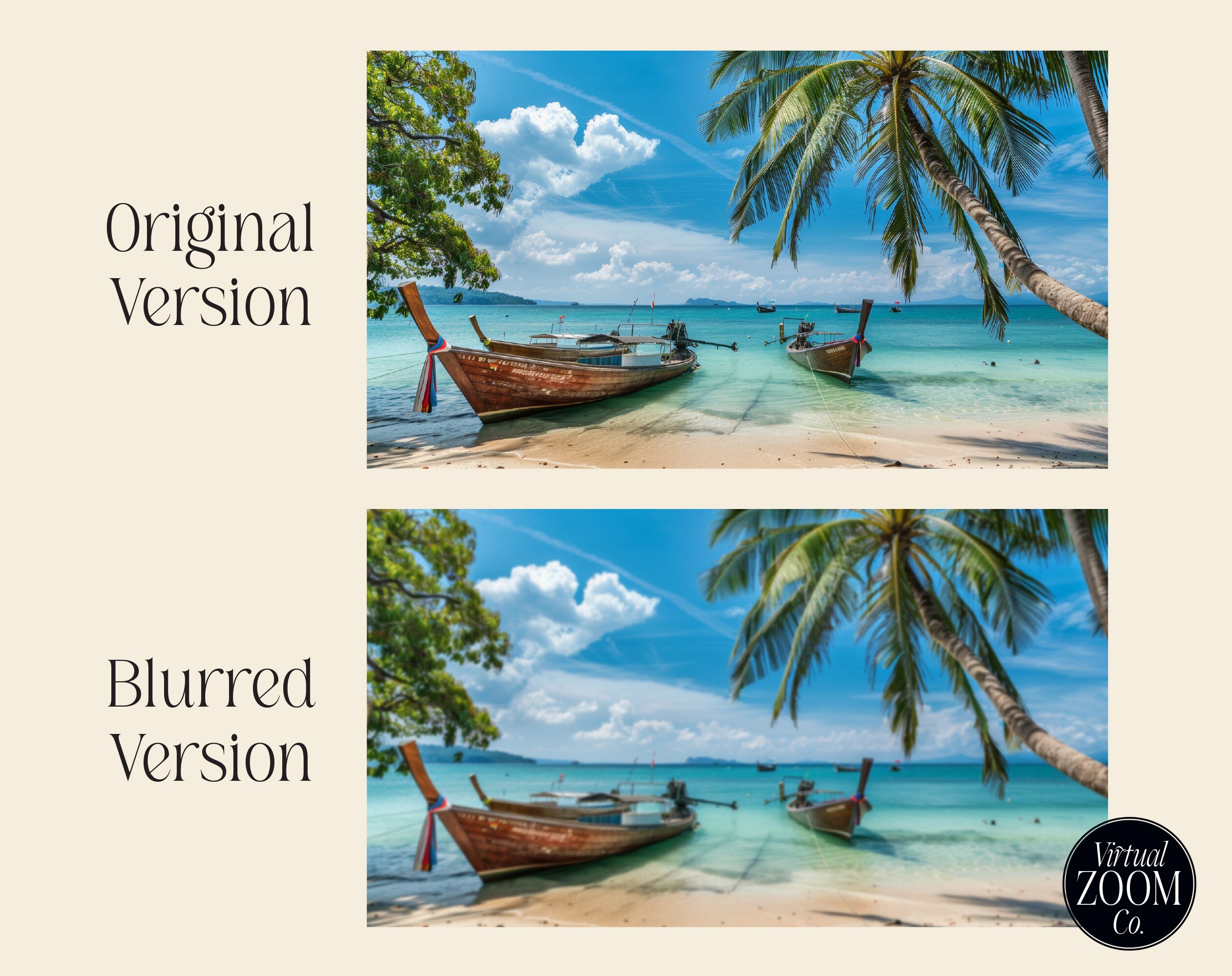 Zoom Background, Beach Zoom Background, Virtual Background, Zoom ...