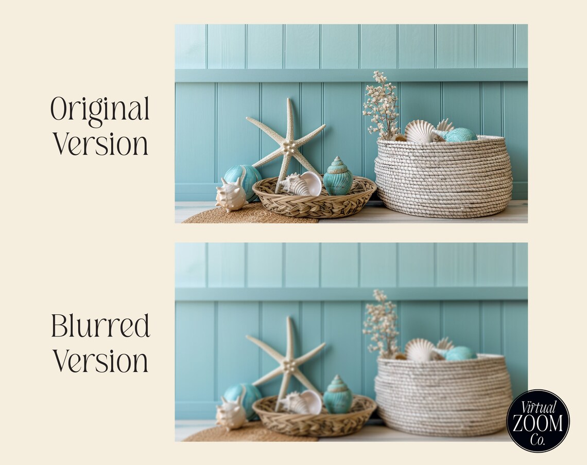 Zoom Background Coastal Beach Zoom Boho Home Beach House Zoom Virtual ...