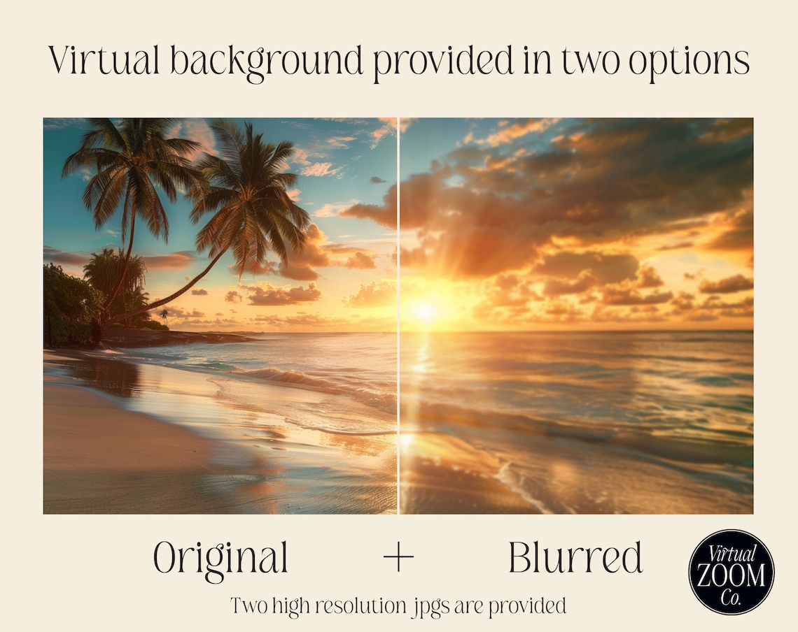 Zoom Background Beach Sunsets Zoom Virtual Background Beaches Zoom ...