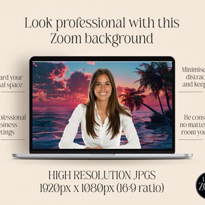 Zoom Background, Sunset Zoom Background, Virtual Background, Zoom ...