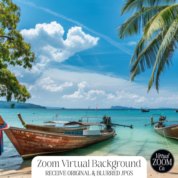 Zoom Background Beach Zoom Virtual Background Beaches Zoom Tropical ...