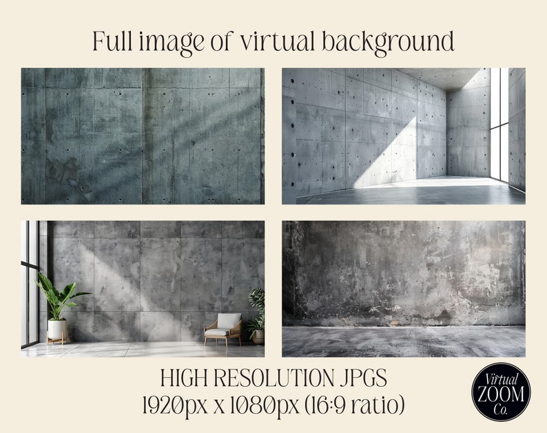 Zoom Background Concrete Wall Zoom Office Background Zoom for Men ...