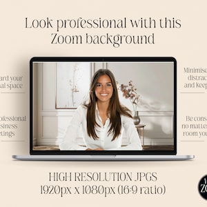 Zoom Background Professional Luxury Home White Home Zoom Virtual ...