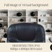 Zoom Background With Chair White Bookshelf With Black Vases Zoom With ...