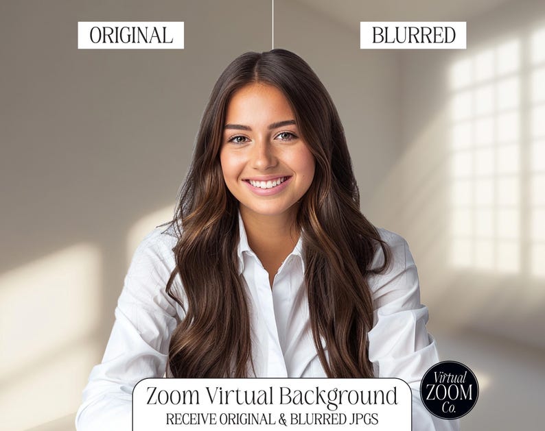 Zoom Background Neutral Wall Zoom Minimalist Office Background Zoom ...