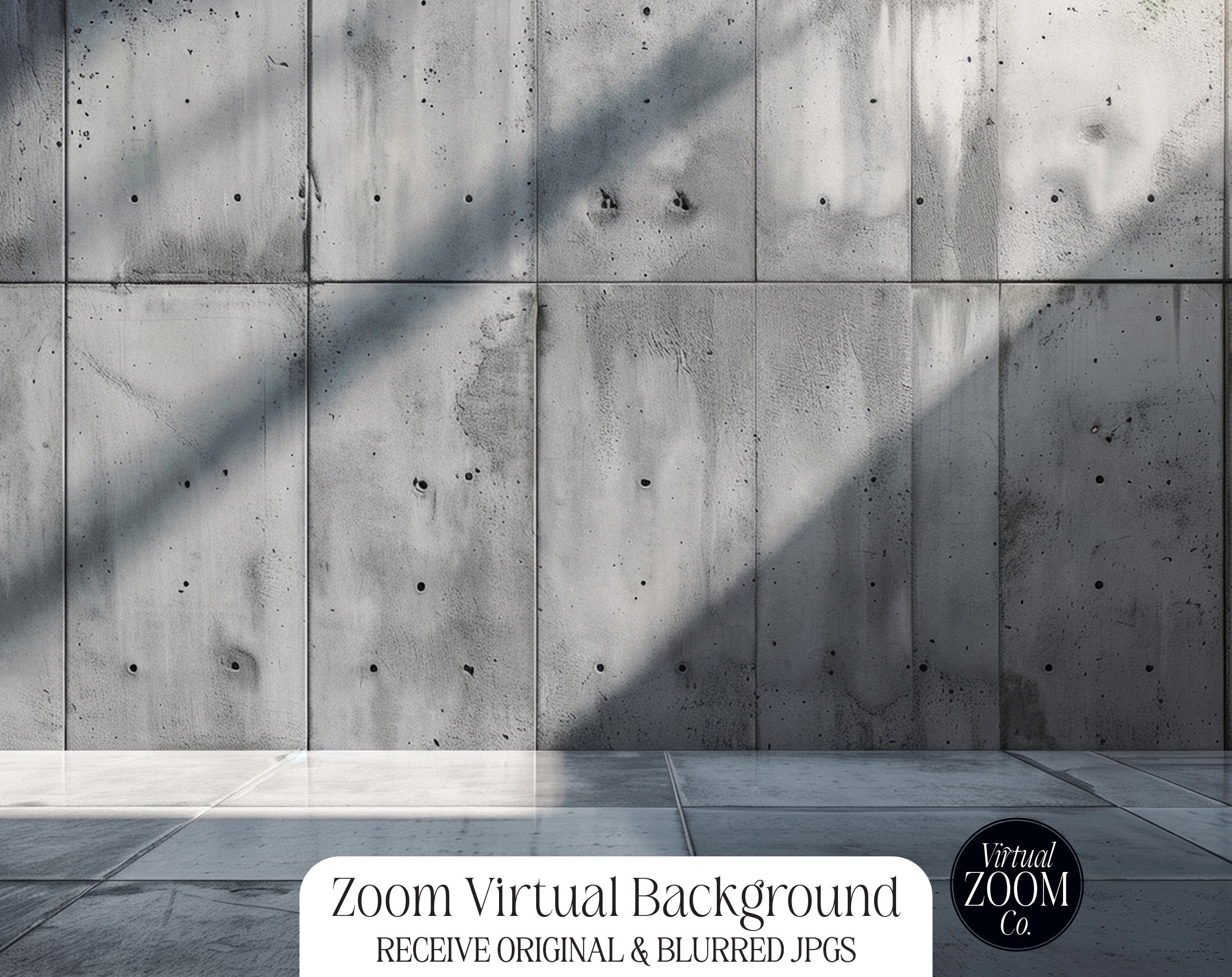Zoom Background, Concrete Room, Grey Walls, Concrete Wall Zoom ...