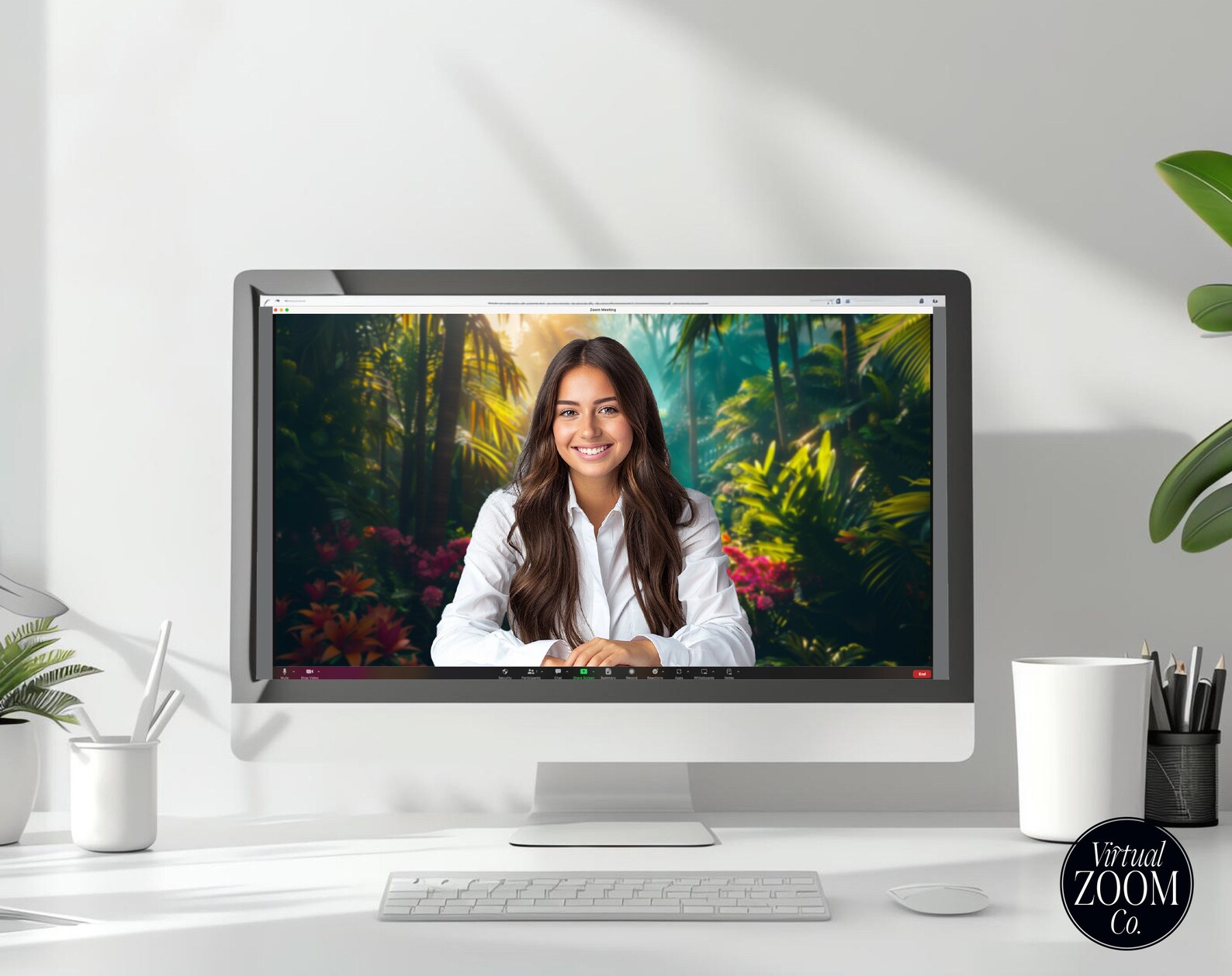 Zoom Background Nature Zoom Office Background Tropical Plants Zoom Virtual Background Forest ...