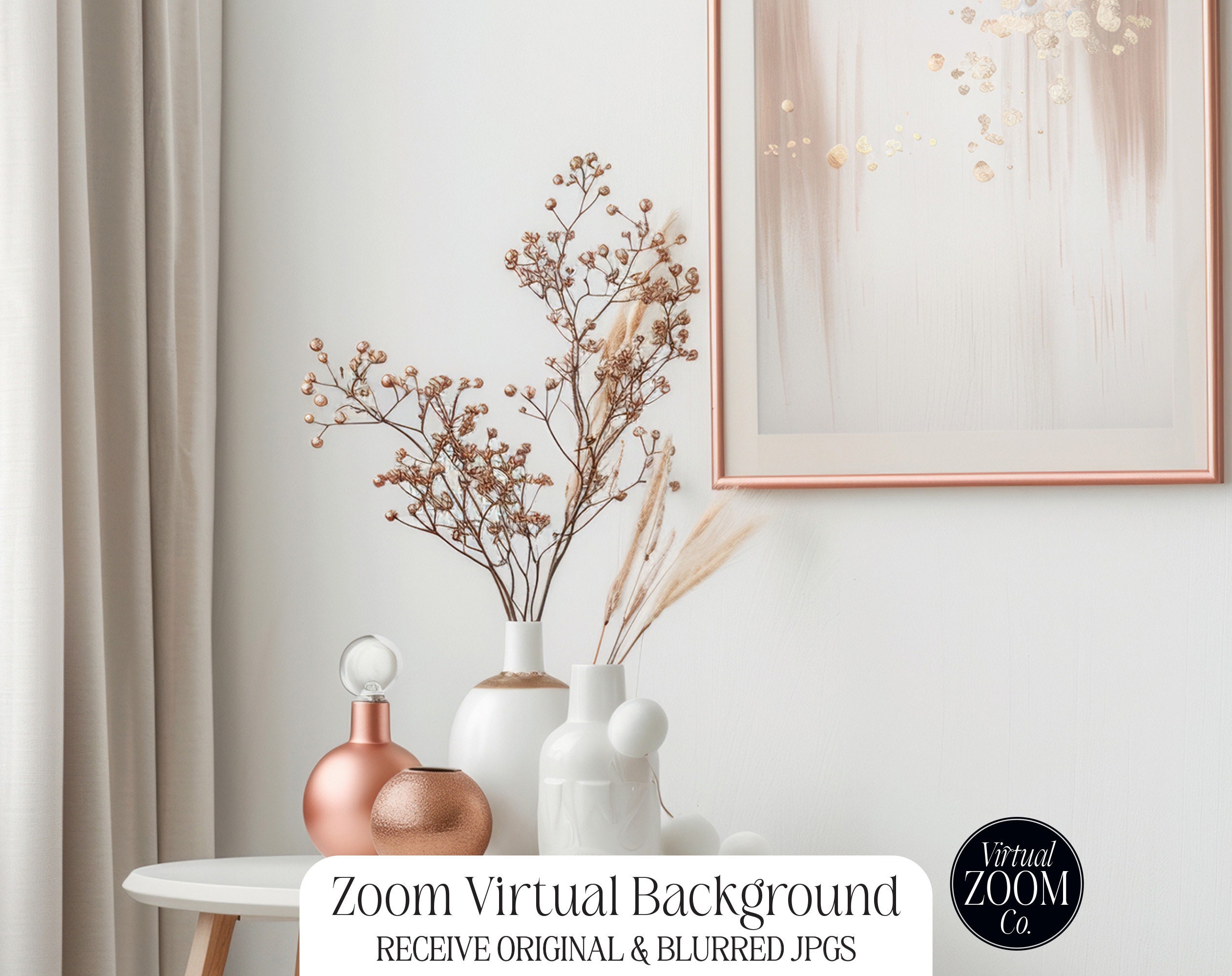 Zoom Background Professional Zoom Background Luxury Home Wall Art Zoom ...