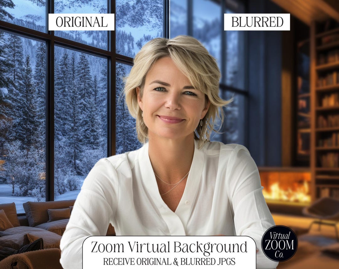 Zoom Background Christmas Zoom Winter Home Virtual Background Winter ...