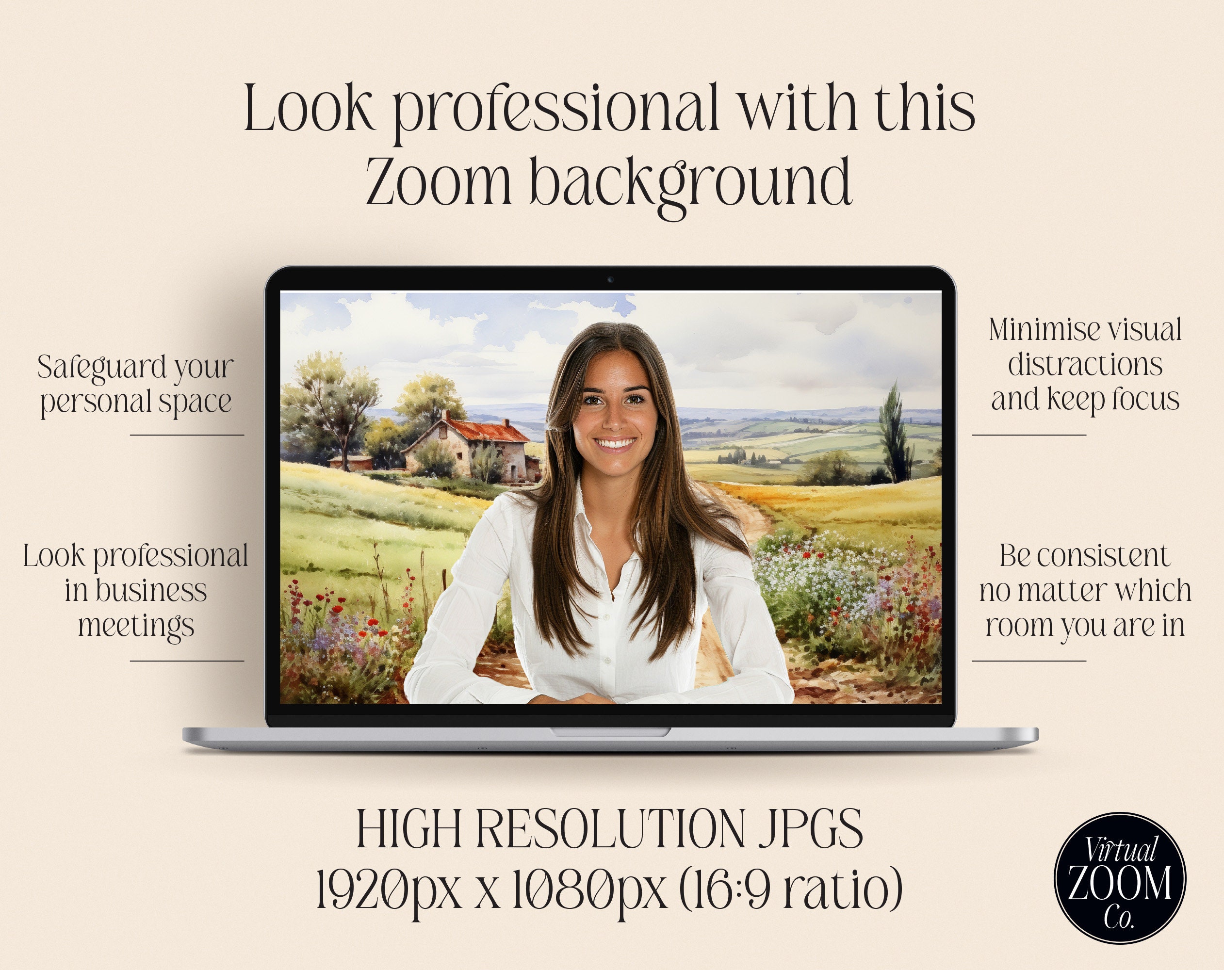 Zoom Background Country Farm Zoom Farm Painting Countryside Art Virtual ...