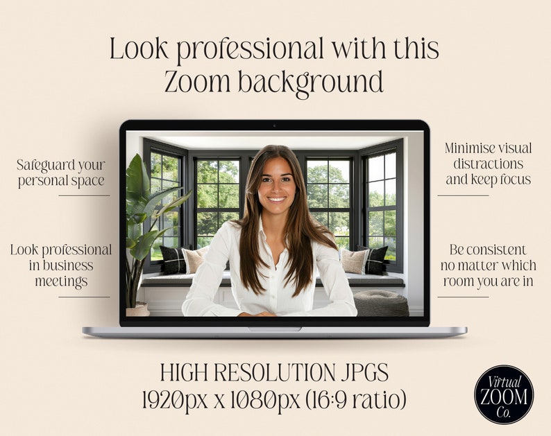 Zoom Background Window Seat Zoom Office Window View Zoom Black Styled ...