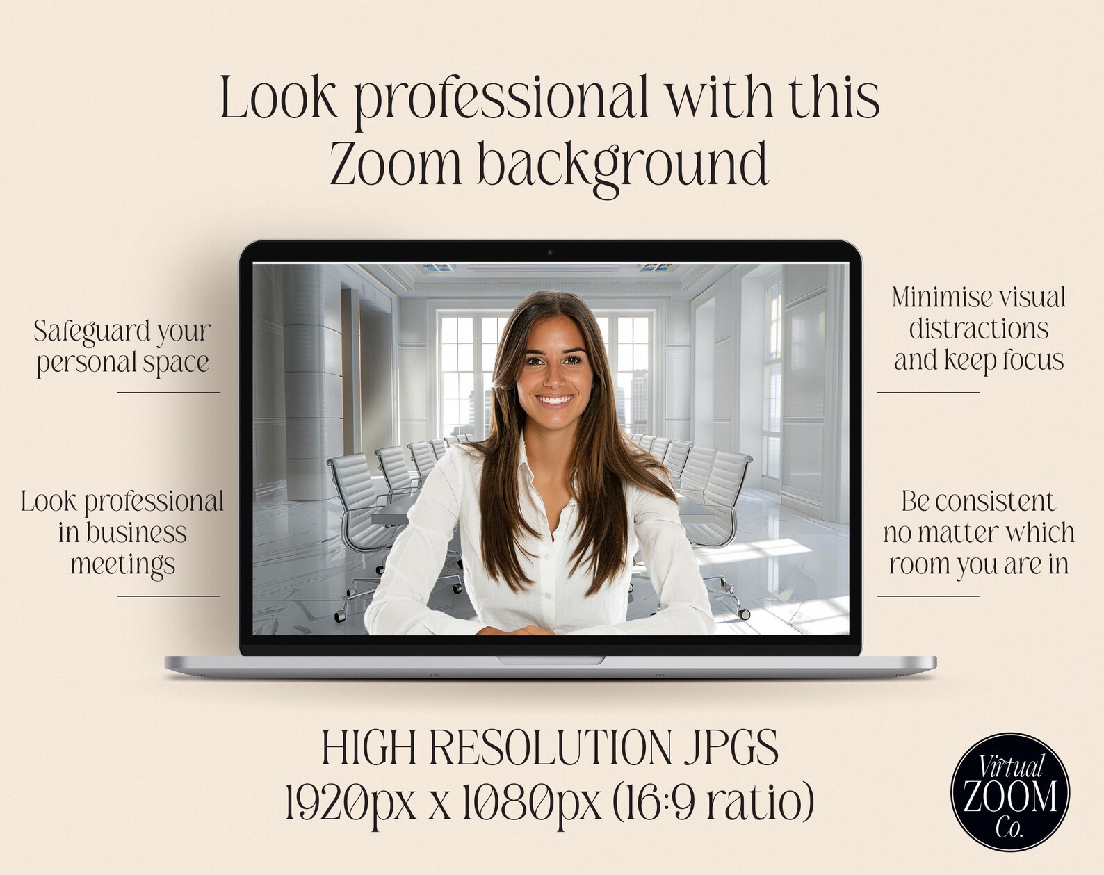 Zoom Background Boardroom Zoom Background Corporate Office Zoom Virtual ...