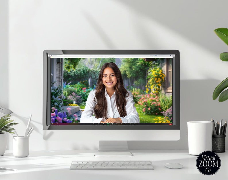 Zoom Background Spring Cottage Garden Zoom Flowers Zoom Photo Nature ...