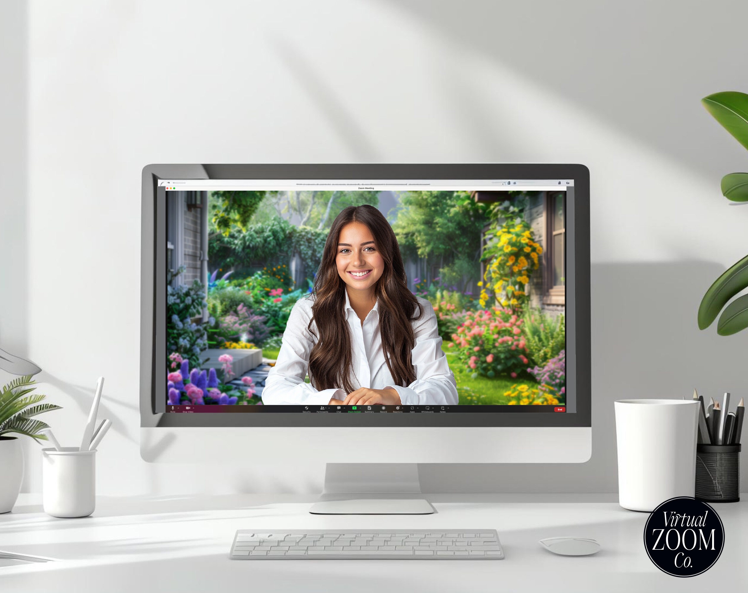 Zoom Background Spring Cottage Garden Zoom Flowers Zoom Photo Nature ...