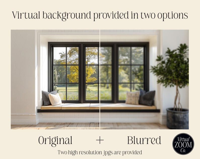 Zoom Background Window Seat Zoom Office Window View Zoom Black Styled ...