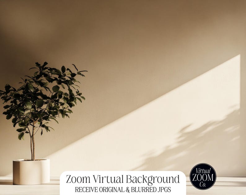 Zoom Background Neutral Wall Zoom Minimalist Office Background Zoom ...
