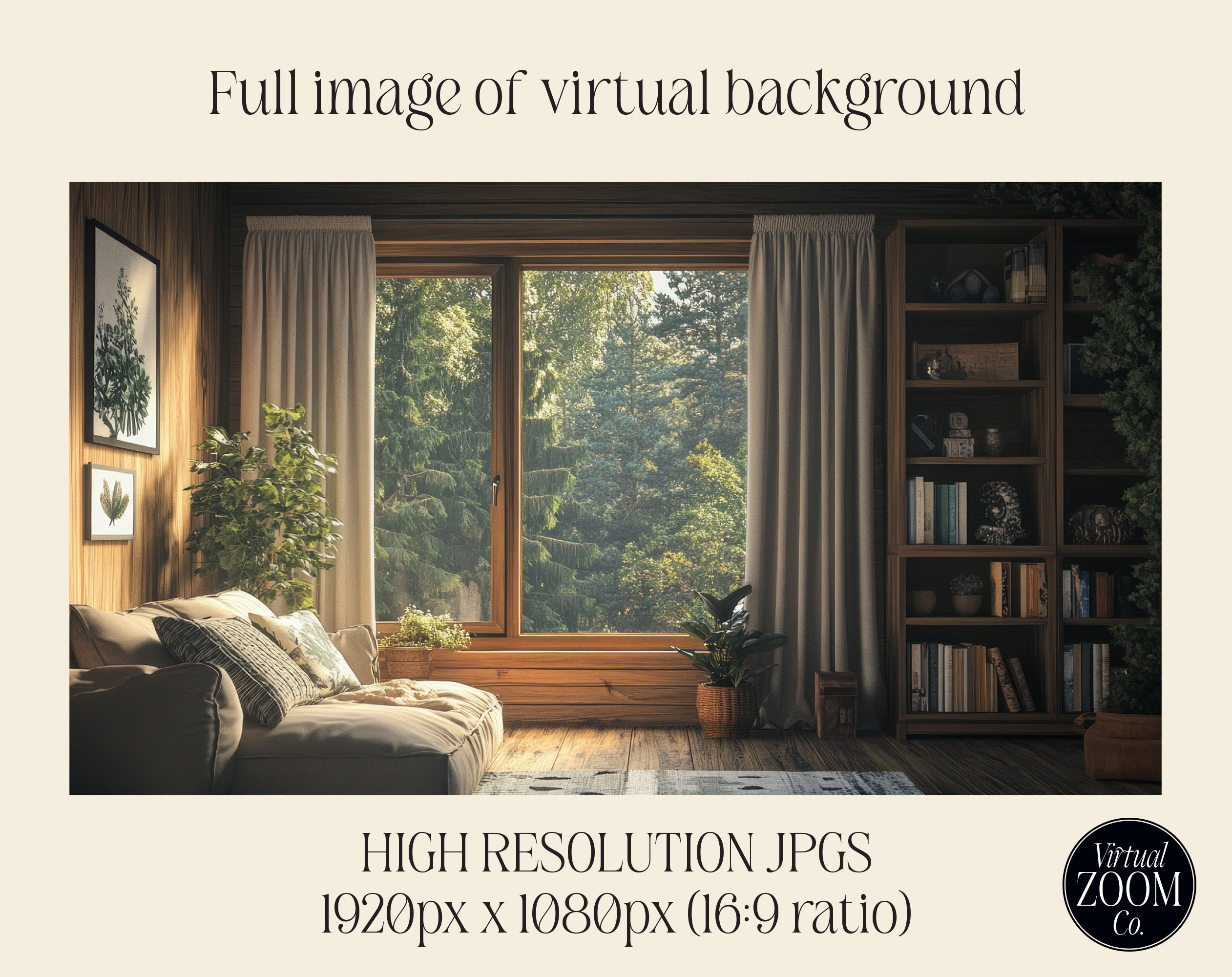 Zoom Background Forest Cabin Professional Zoom Background Home Zoom ...