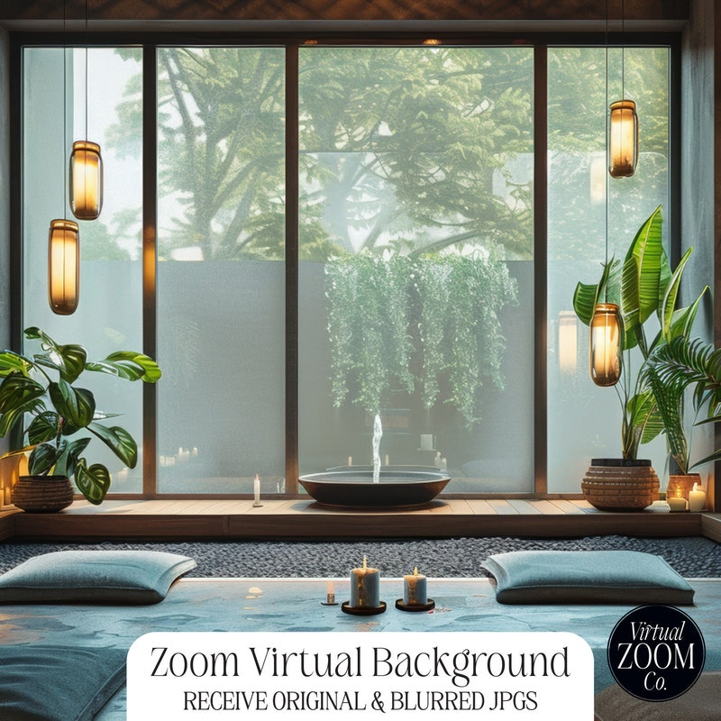 Zen Zoom Background - Etsy