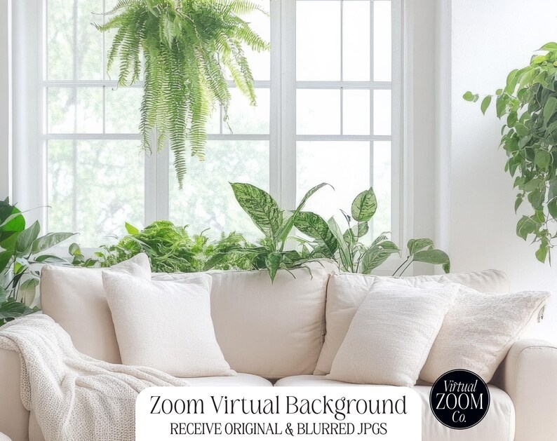 Zoom Background Plant Room Professional Zoom Window View Background ...