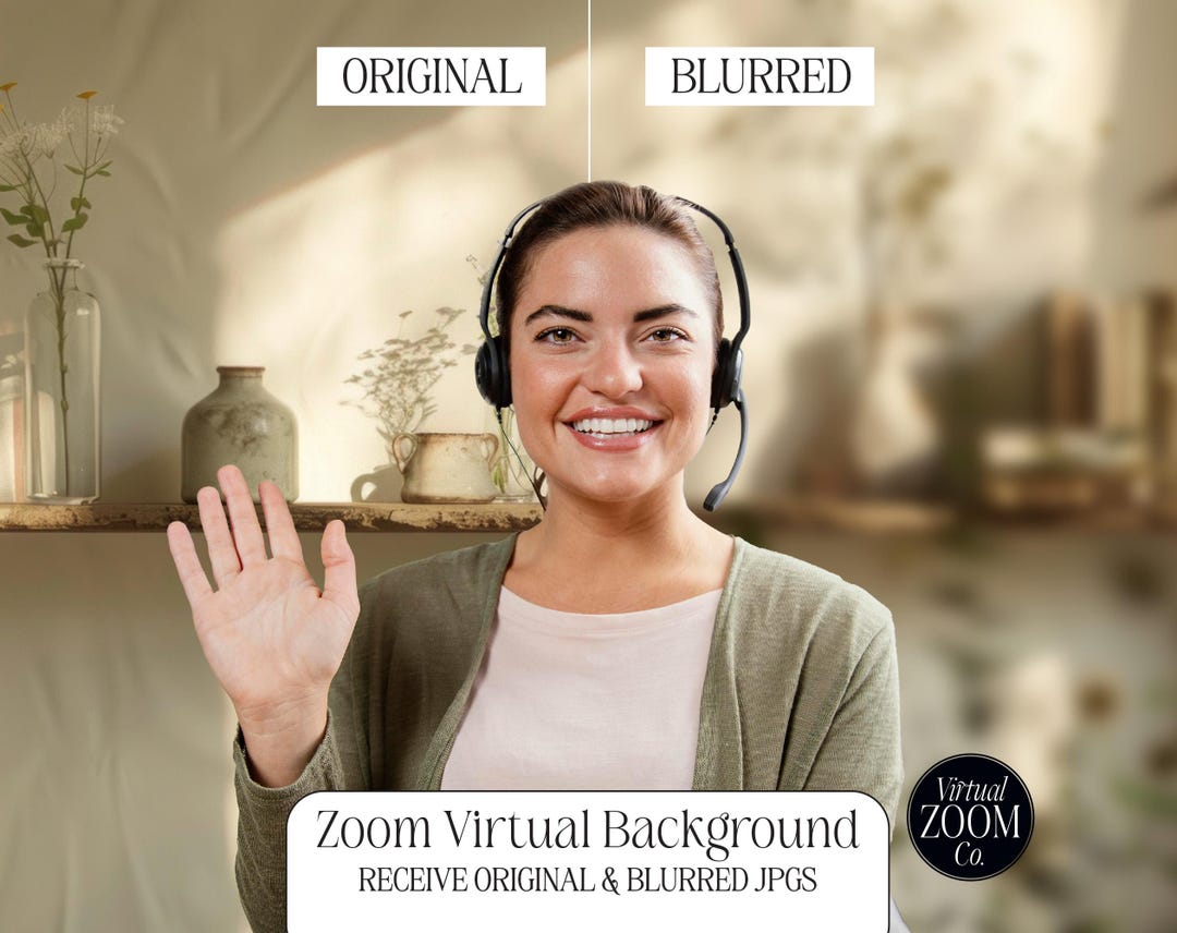 Zoom Background Country Shelf With Window View Virtual Background Boho ...