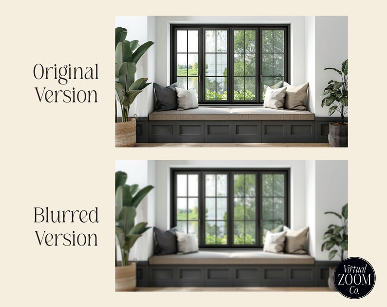 Zoom Background Window Seat Zoom Office Window View Zoom Black Styled ...