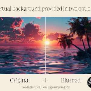 Zoom Background, Sunset Zoom Background, Virtual Background, Zoom ...