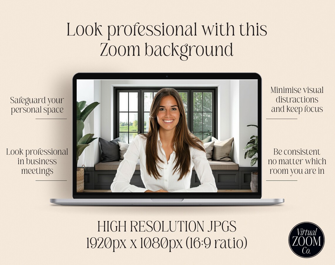 Zoom Background Window Seat Zoom Office Window View Zoom Black Styled ...