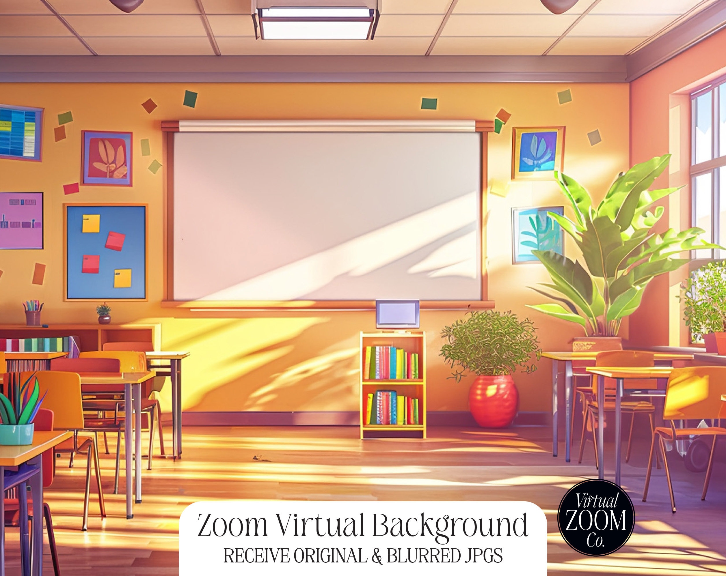 Zoom Background School Classroom Zoom Teacher Virtual Classroom School ...