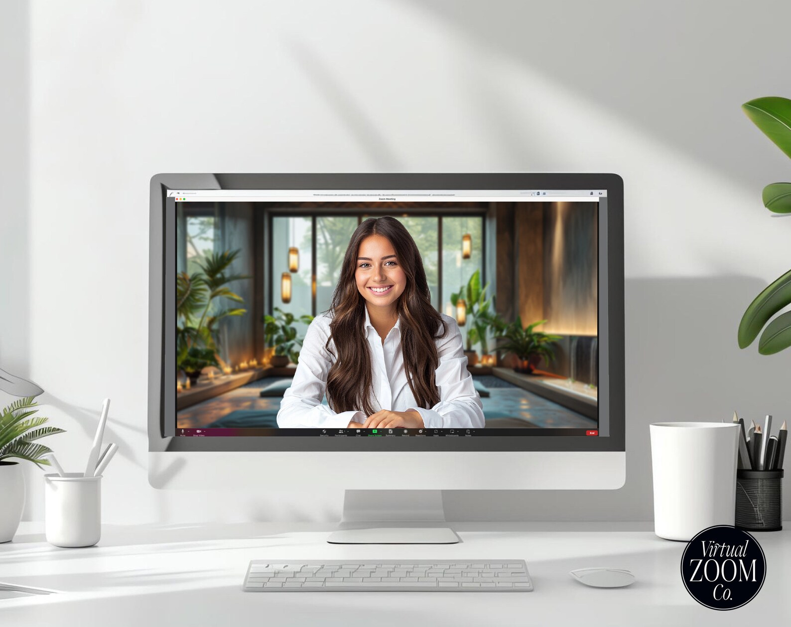 Zoom Background Wellness Retreat Zoom Virtual Background Zen Zoom Spa ...