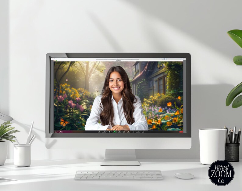 Zoom Background Spring Cottage Garden Zoom Flowers Zoom Photo Nature ...