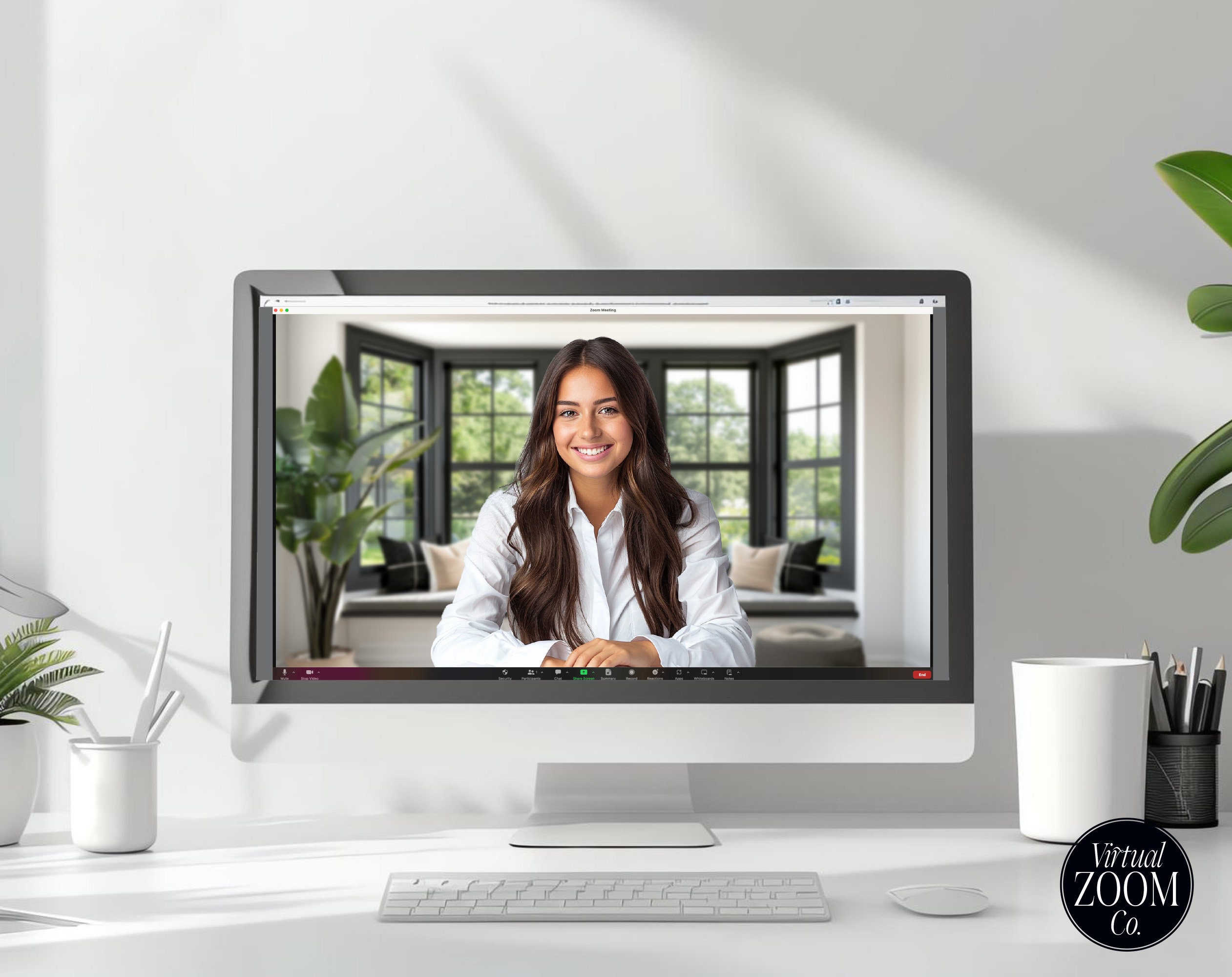 Zoom Background Window Seat Zoom Office Window View Zoom Black Styled ...