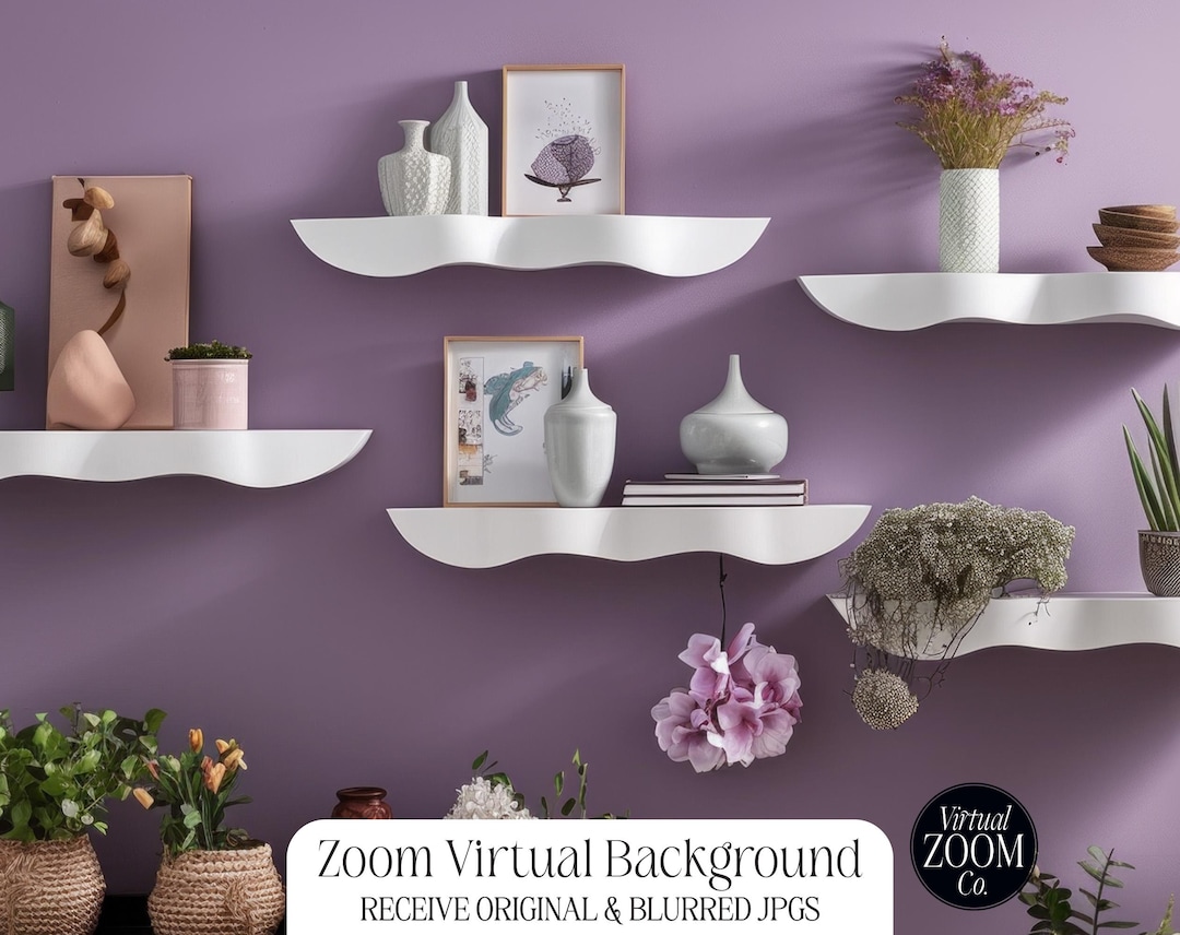 Zoom Background Purple Zoom Home Office Virtual Background Purple ...