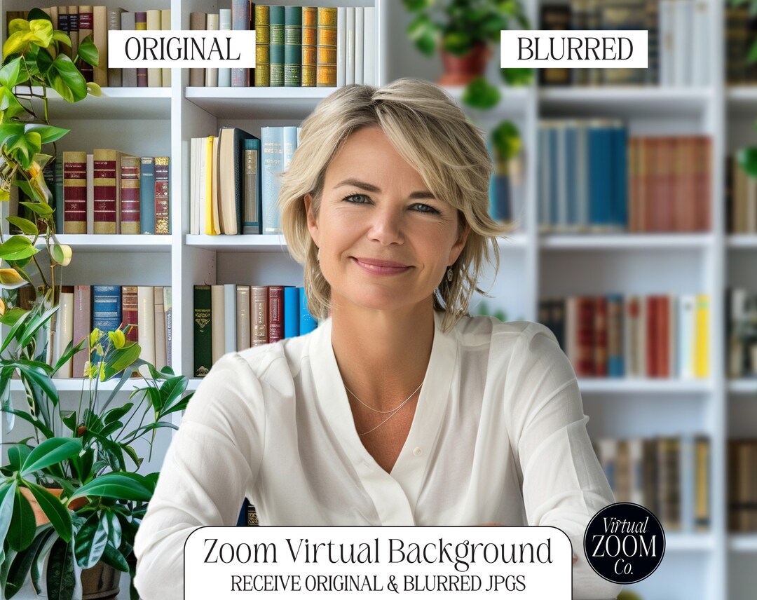 Zoom Background Colored Books on Bookshelf Bookshelf Zoom Professional ...
