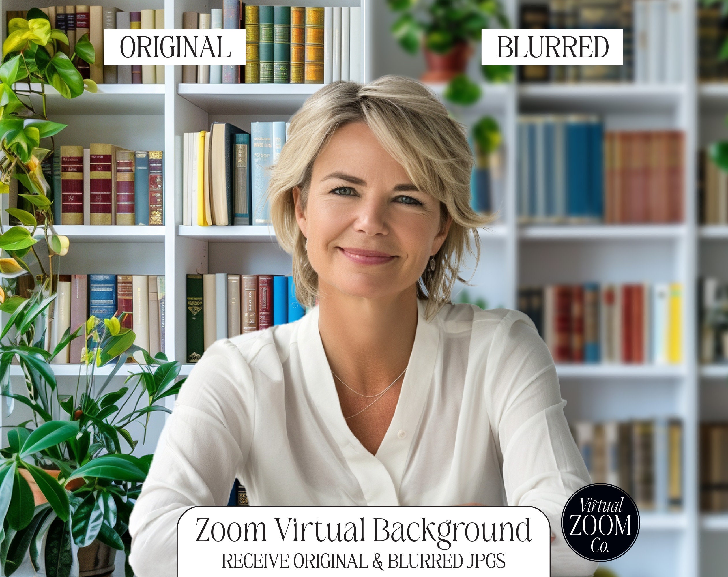 Zoom Background Colored Books on Bookshelf Bookshelf Zoom Professional ...