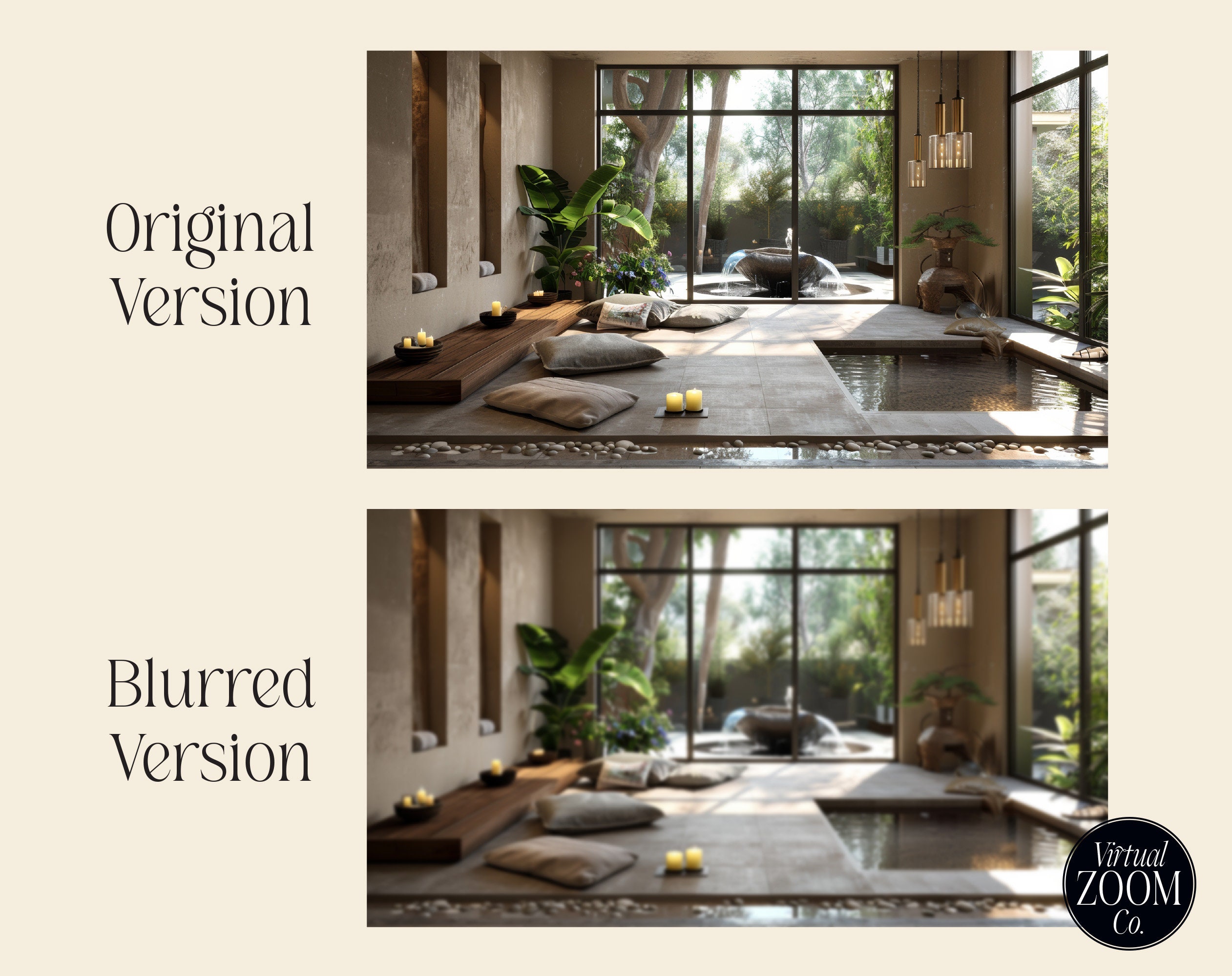 Zoom Background Wellness Retreat Zoom Virtual Background Zen Zoom Spa ...