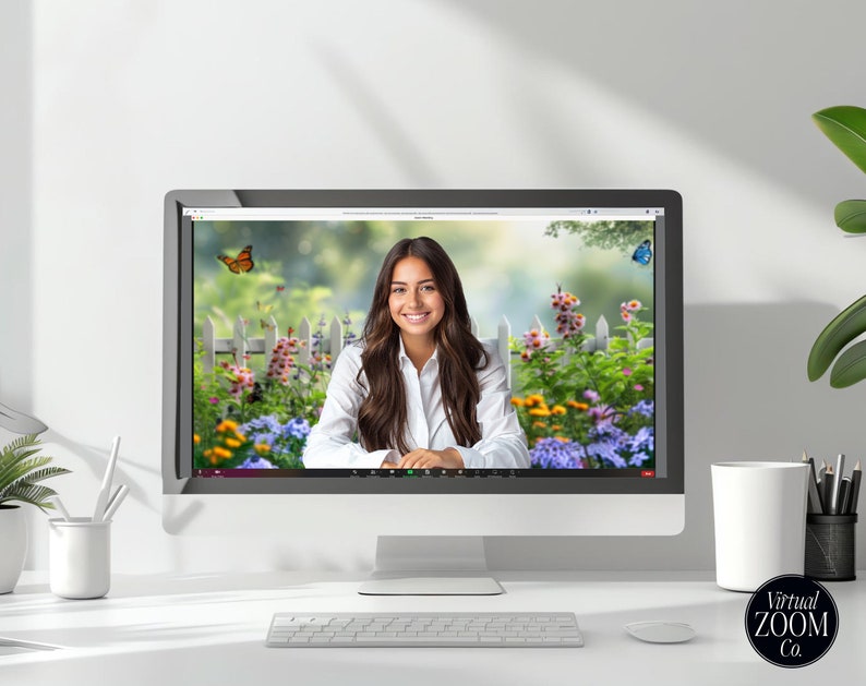 Zoom Background Spring Cottage Garden Zoom Flowers Zoom Photo Nature ...