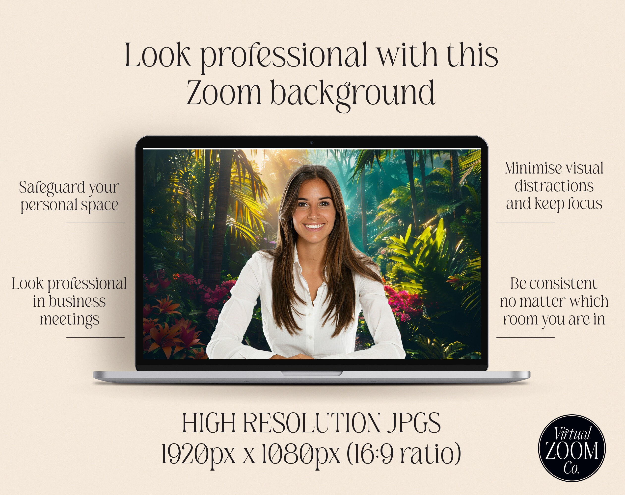 Zoom Background Nature Zoom Office Background Tropical Plants Zoom ...
