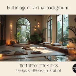Zoom Background Wellness Retreat Zoom Virtual Background Zen Zoom Spa ...