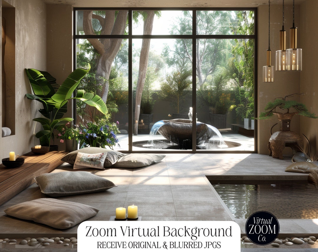 Zoom Background Wellness Retreat Zoom Virtual Background Zen Zoom Spa ...