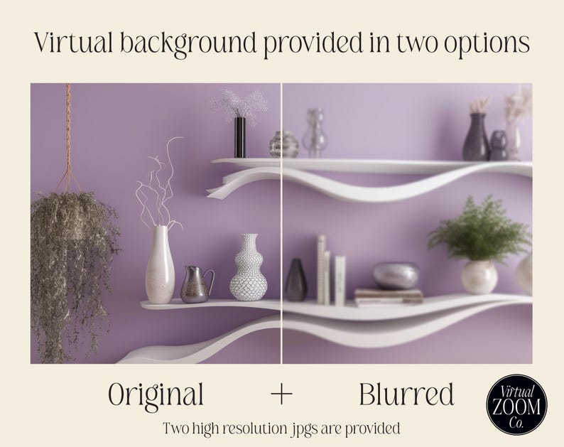 Zoom Background Purple Zoom Home Office Virtual Background Purple Room ...