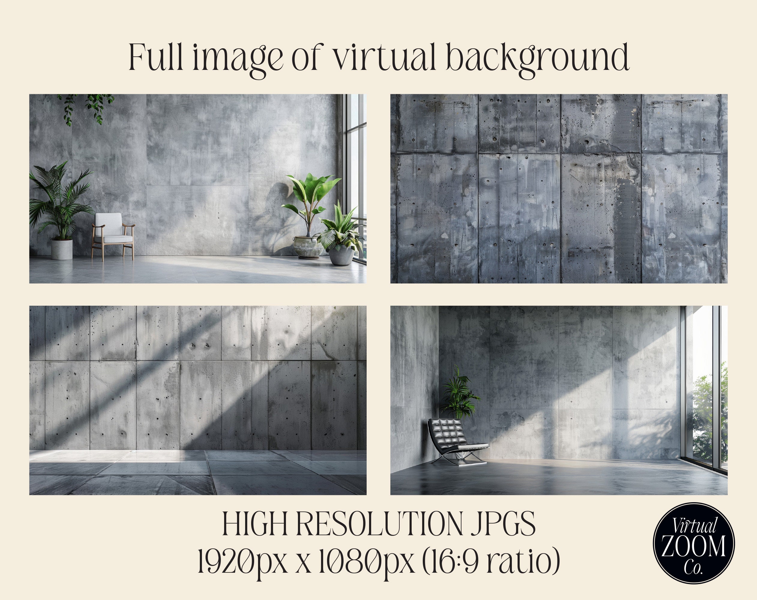 Zoom Background Concrete Wall Zoom Office Background Zoom for Men ...