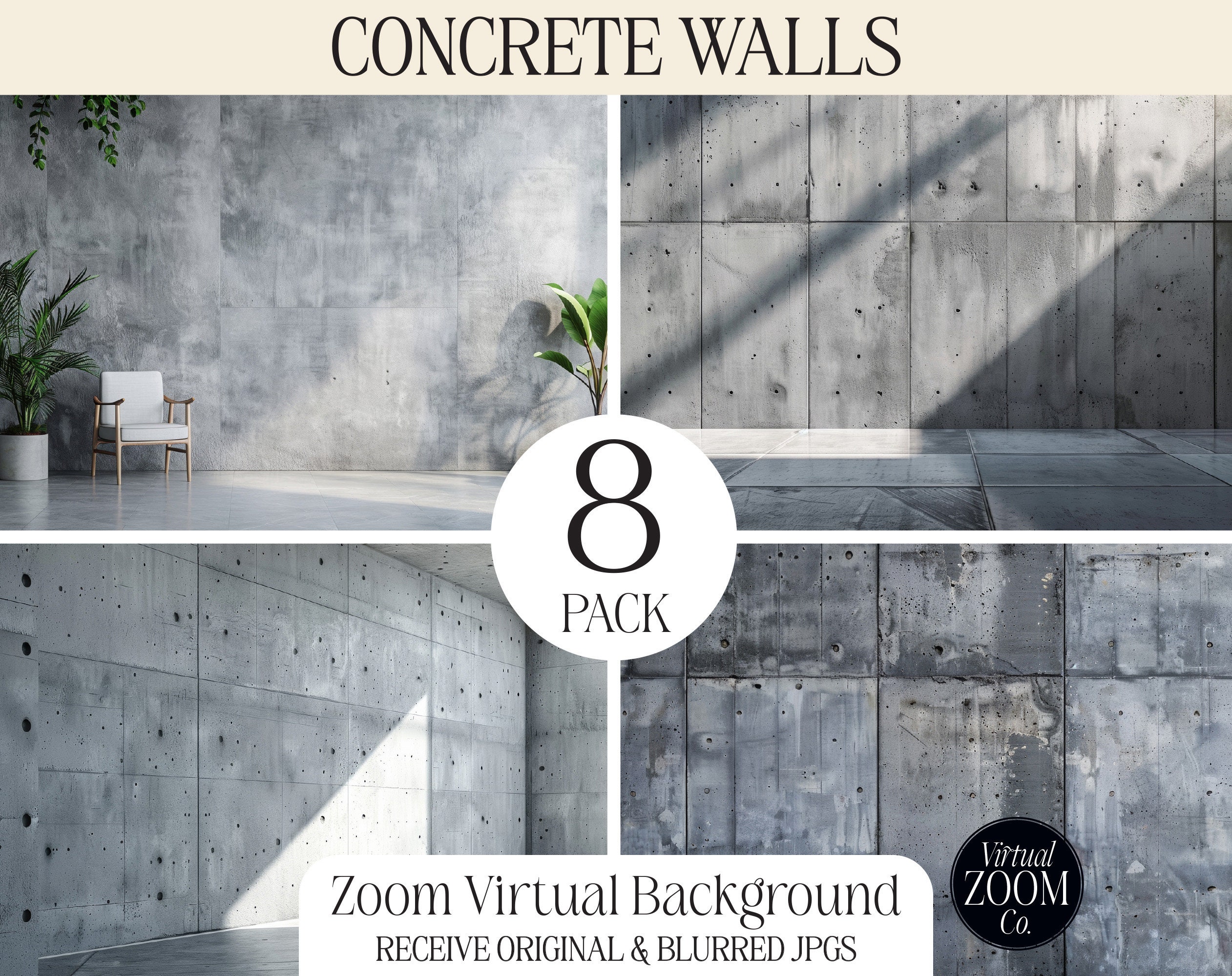 Zoom Background Concrete Wall Zoom Office Background Zoom for Men ...