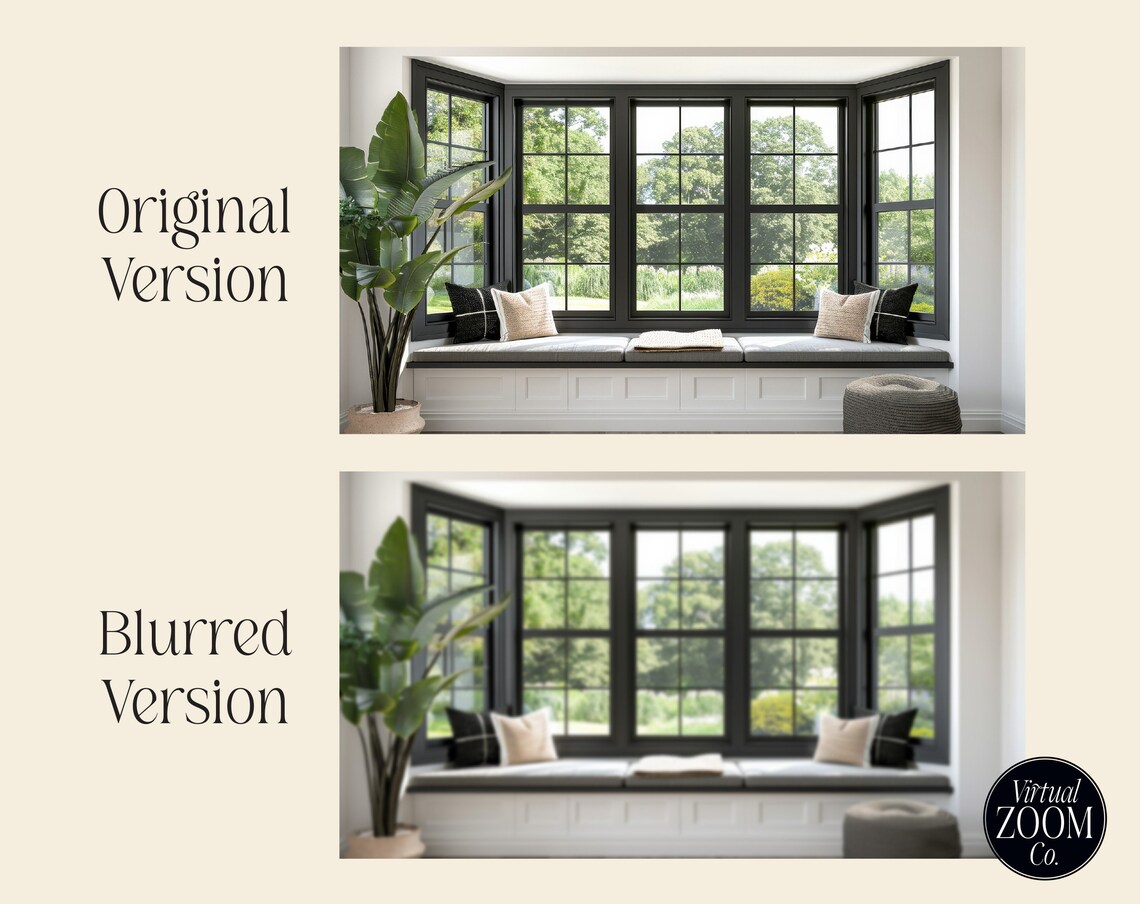 Zoom Background Window Seat Zoom Office Window View Zoom Black Styled ...