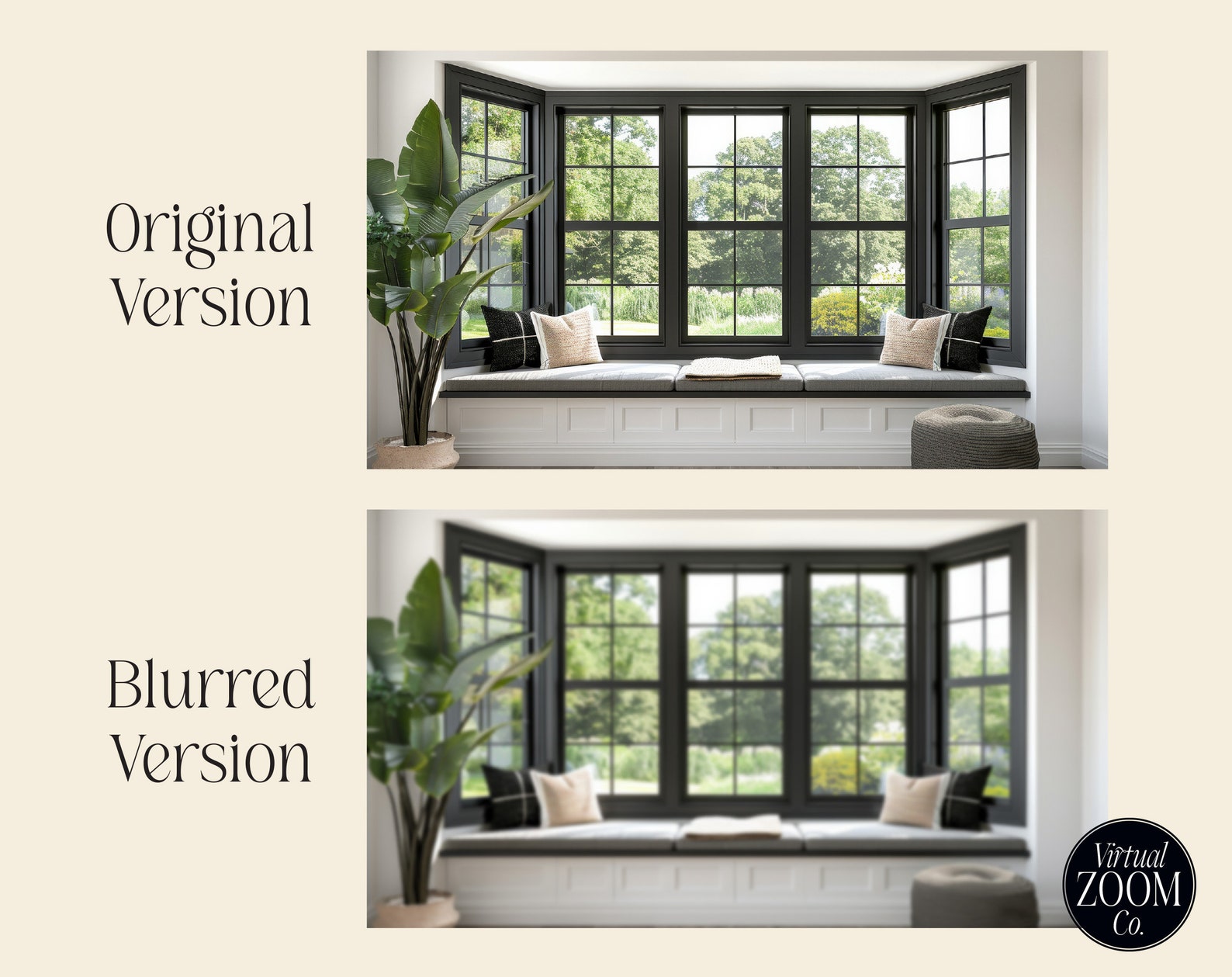 Zoom Background Window Seat Zoom Office Window View Zoom Black Styled ...