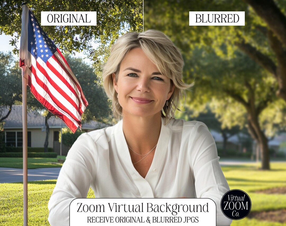 Zoom Background American Background Street View Virtual Background ...