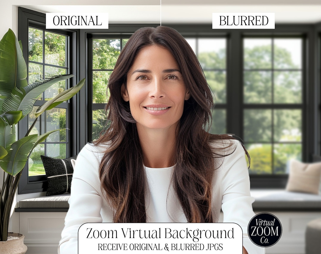 Zoom Background Window Seat Zoom Office Window View Zoom Black Styled ...