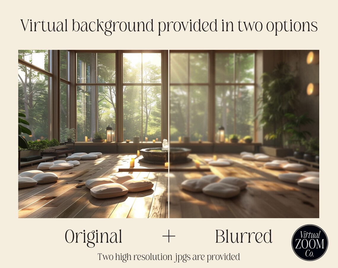 Zoom Background Yoga Retreat Wellness Retreat Weekend Spa Retreat Zoom Zen Calming Virtual ...